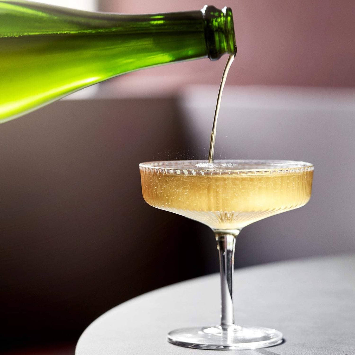 Ferm Living Ripple Champagne Saucers, Set of 2